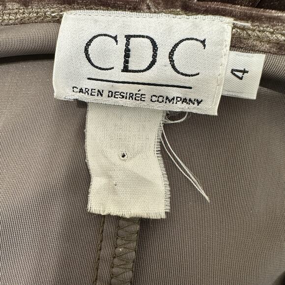 CDC | Dresses | Vintage Cdc Dress Women Size 4 Green Crushed Velvet ...